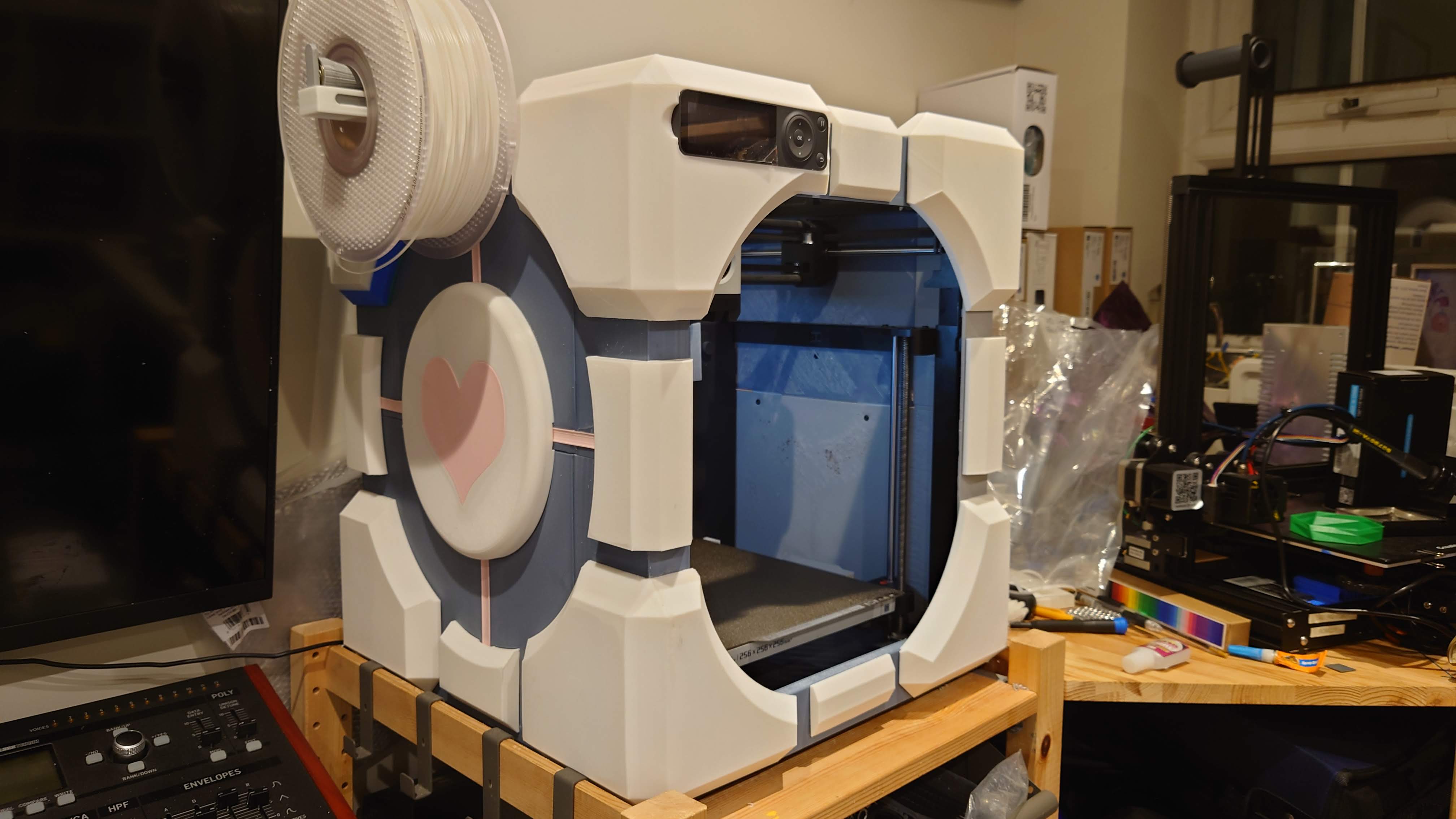 Companion cube 3d printer mod · Mike Wyer